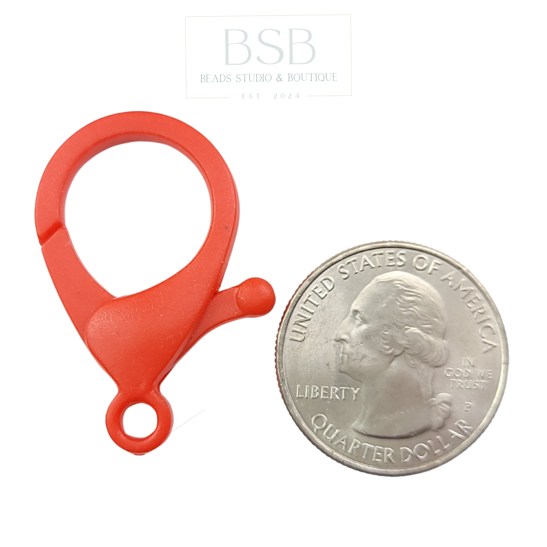 35mm Plastic Lobster Claw Clasps (4pcs) | Beads Studio & Boutique